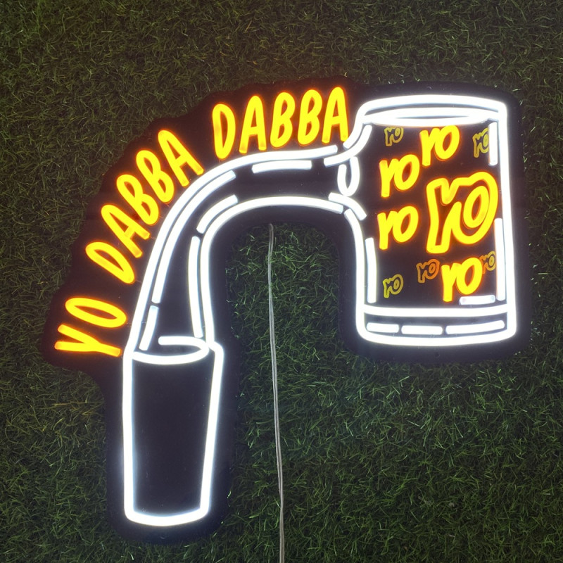 Yo Dabba Dabba - LED Sign - Flat Top Nail - NHM Distributing